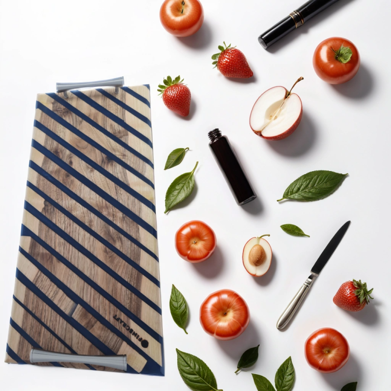 Platou Servire Handmade Model Zebra din Lemn de Nuc cu Rășină Epoxidică ...